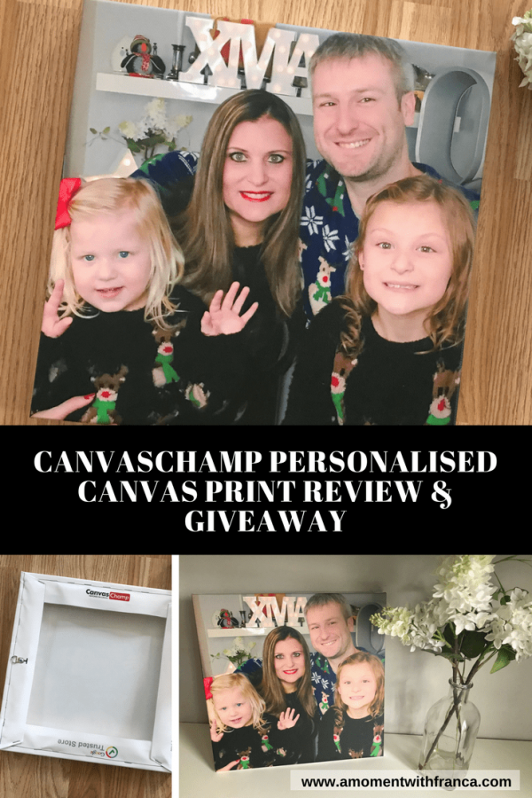 CanvasChamp Personalised Canvas Print Review • A Moment With Franca