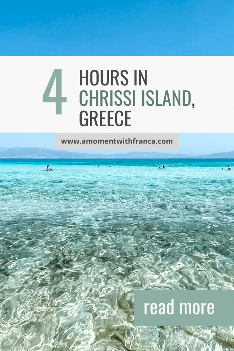 4 Great Hours In Chrissi Island, Greece • A Moment With Franca