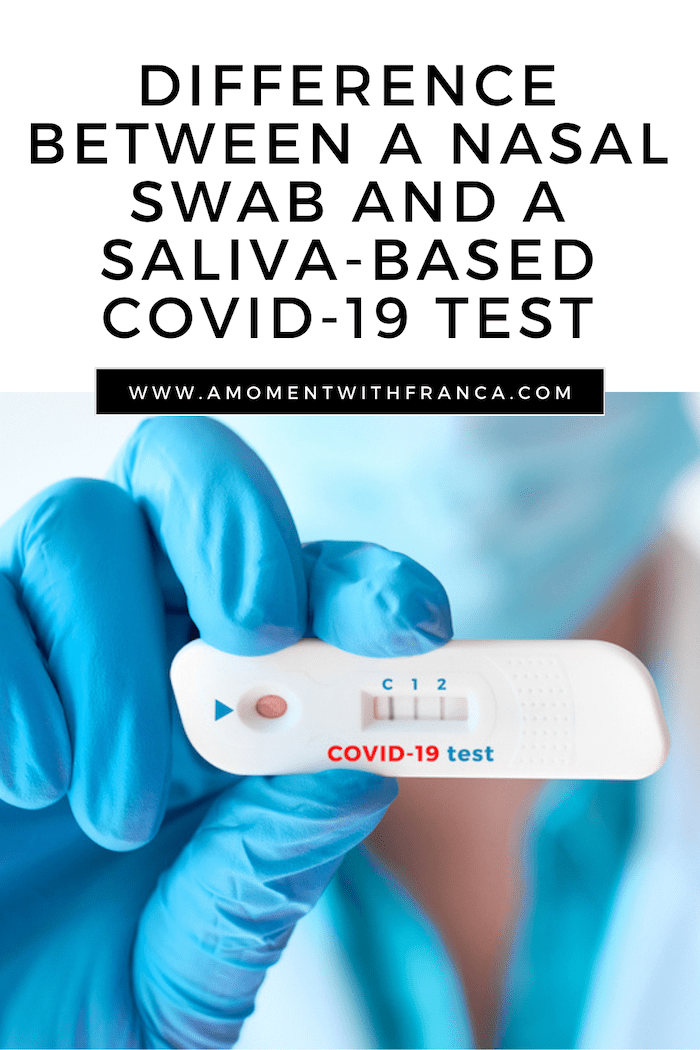 Difference between nasal swab and saliva based COVID-19 test